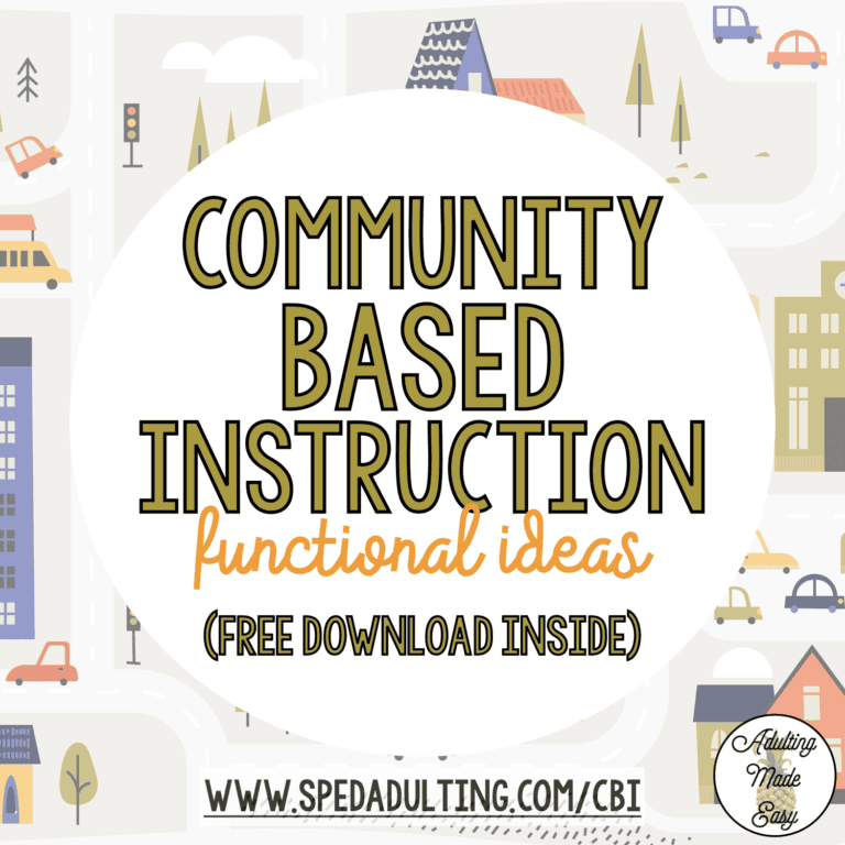 Community Based Instruction (CBI) Ideas for Special Education