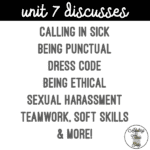 Unit 7 Job Etiquette Social Narrative