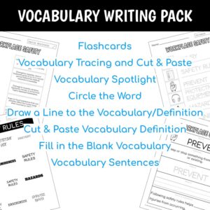 Unit 11 Workplace Safety - Vocabulary Pack
