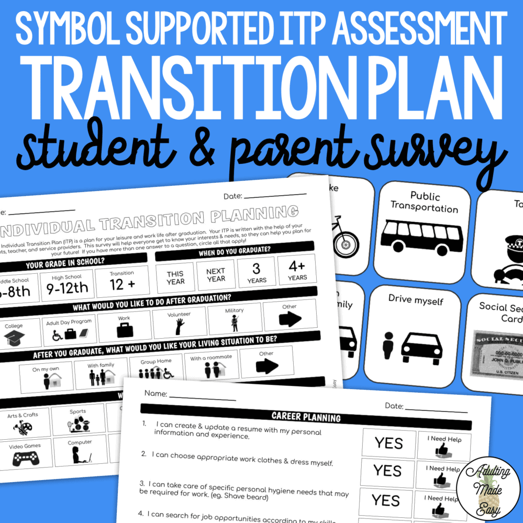 Transition Plan (ITP) Symbol Supported Student & Parent Survey