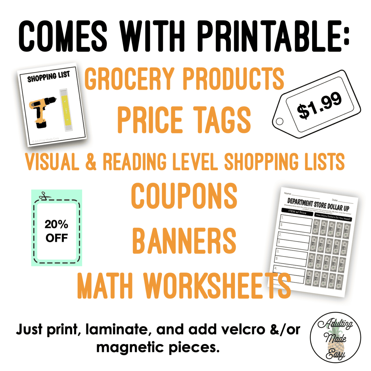 Hardware Store Interactive Bulletin Board Work Task