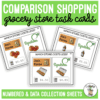 Comparison Shopping (up to $10) Task Cards & Worksheet