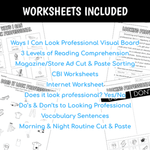 Unit 1 Looking Professional - Functional Worksheets