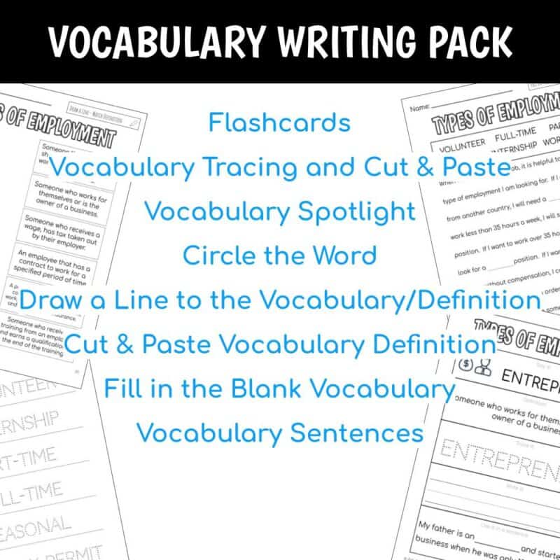 Vocation Unit 2 Bundle - Types of Employment