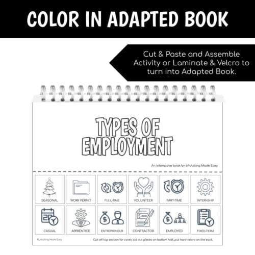 Unit 2 Types of Employment - Vocabulary Packet