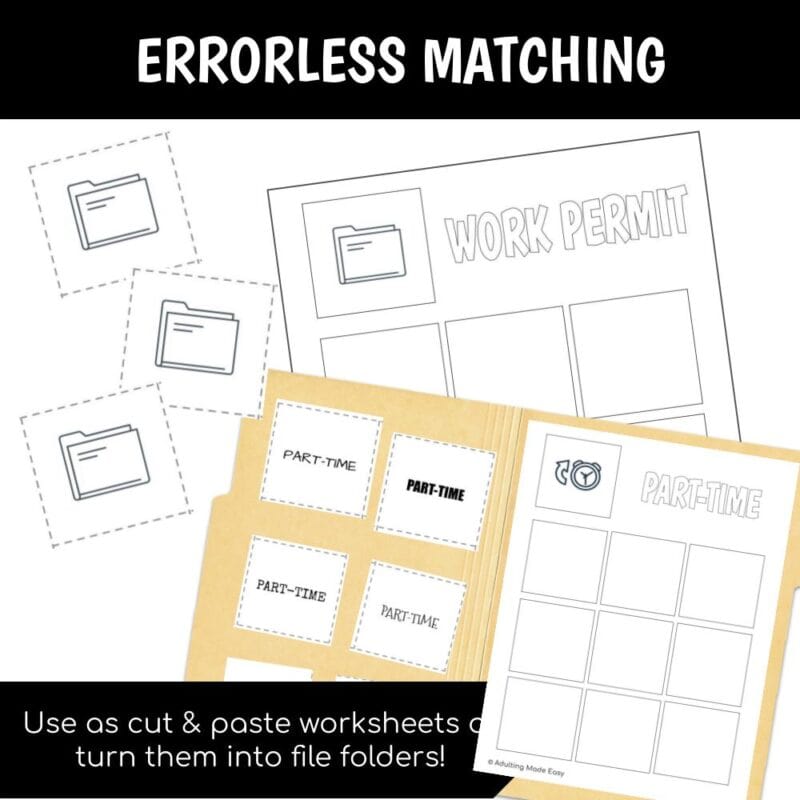 Unit 2 Types of Employment - Vocabulary Packet