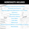 Unit 3 Resume - Reading Comprehension & Functional Worksheets