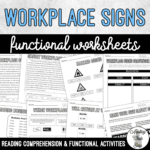 Unit 10 Workplace Signs - Functional Worksheets