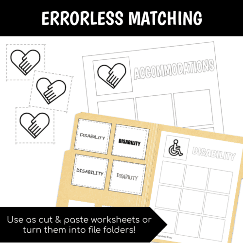 Unit 6 Workplace Accommodations - Vocabulary Pack