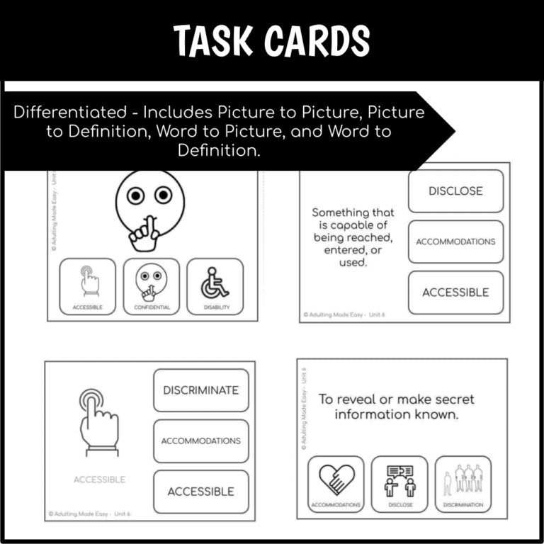 Vocation Unit 6 Bundle - Workplace Accommodations