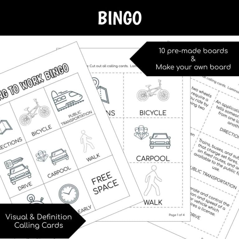Vocation Unit 8 Bundle - Getting To Work