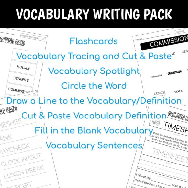 Vocation Unit 9 Bundle - Getting Paid