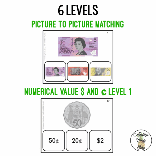 Money Names & Values Task Cards AUSTRALIAN