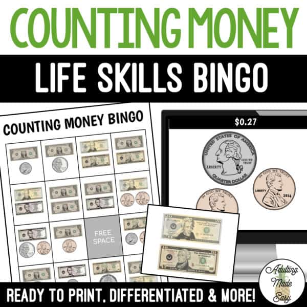Counting Money (US) BINGO Game