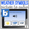 Which Weather Symbol? Picture to Audio Boom Cards