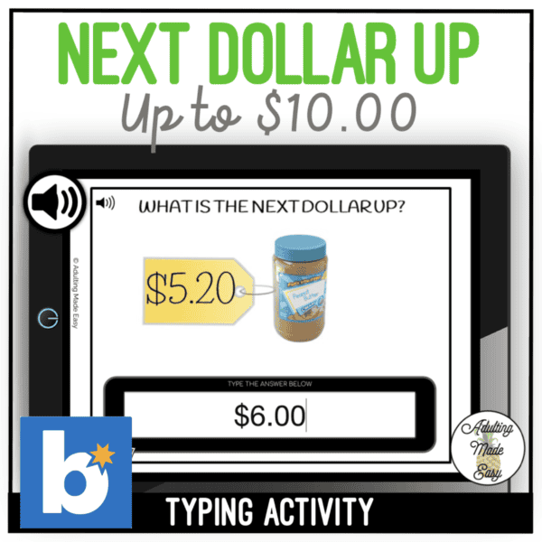 Next Dollar Up to $10.00 Typing Boom Cards