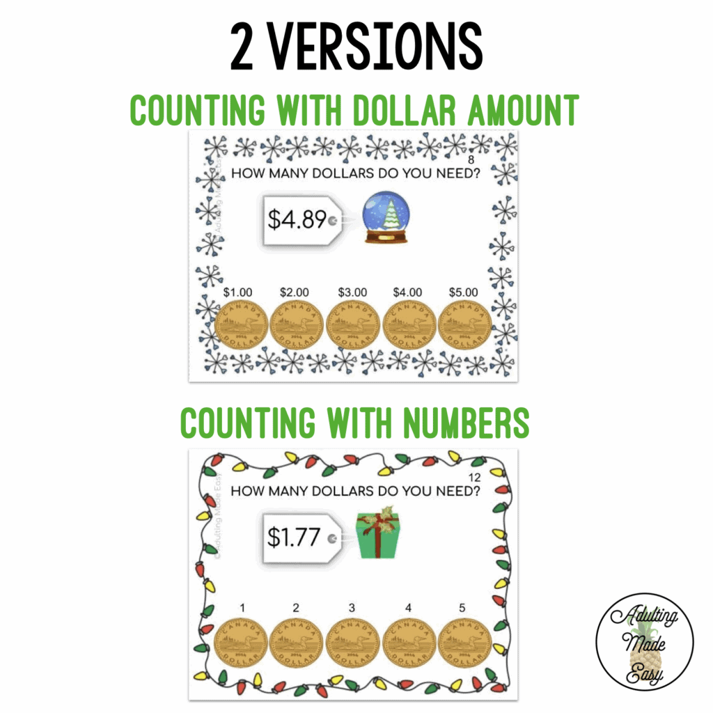 Canadian Next Dollar Up - How Many Dollars Do I Need? Holiday