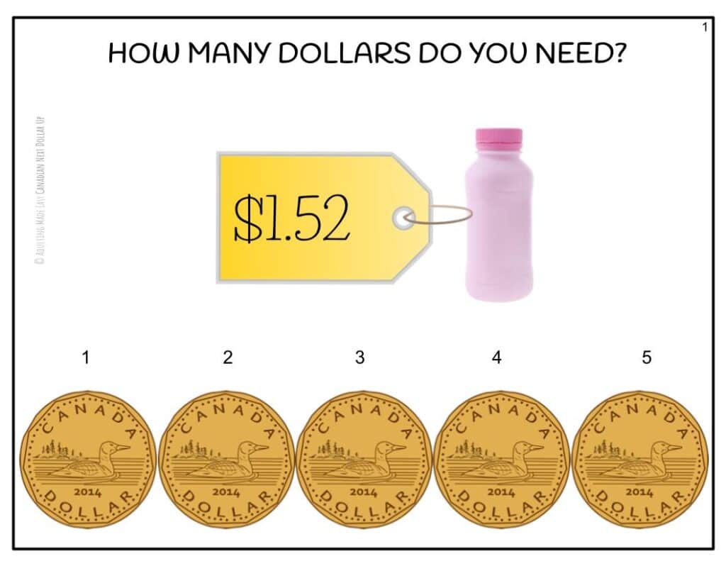 CANADIAN Next Dollar Up Digital Task Cards