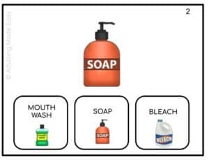 Cleaning and Grooming Supplies Task Cards
