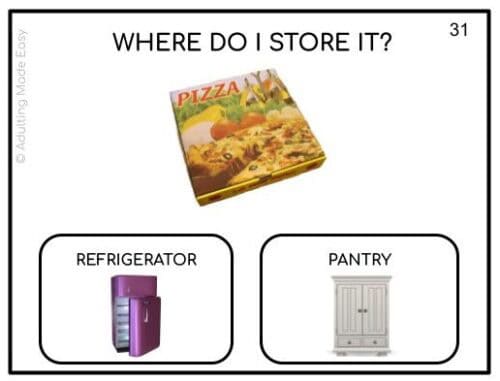 Food Storage Field of 2 Task Cards