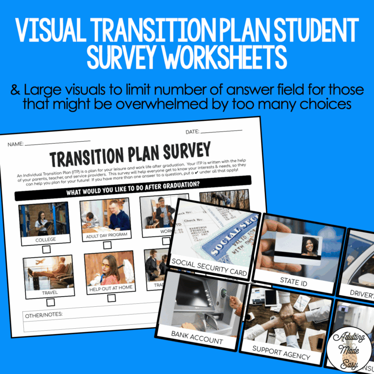Visual Transition Plan (ITP) Student & Parent Survey