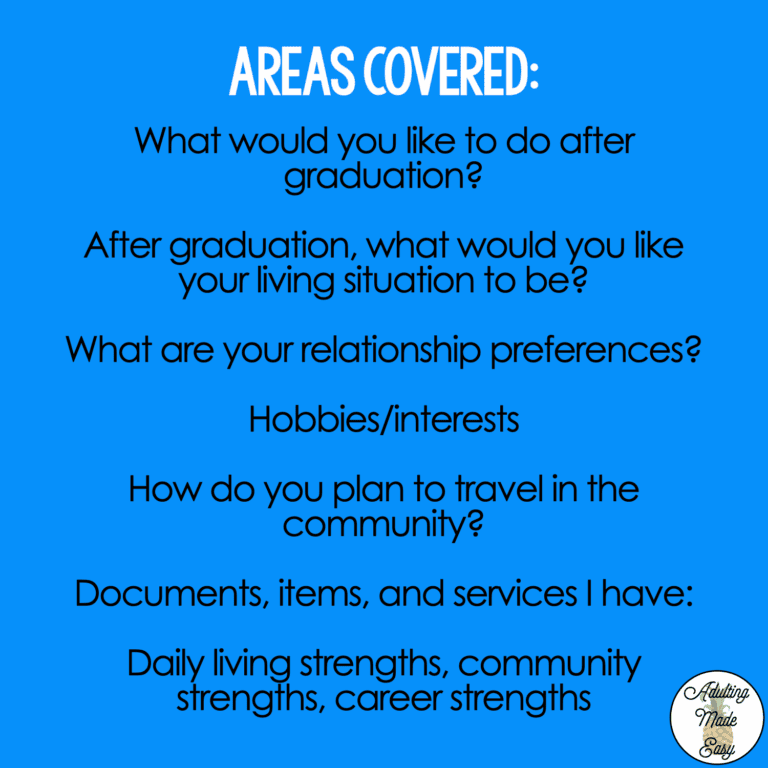 Visual Transition Plan (ITP) Student & Parent Survey