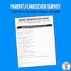 Visual Transition Plan (ITP) Student & Parent Survey
