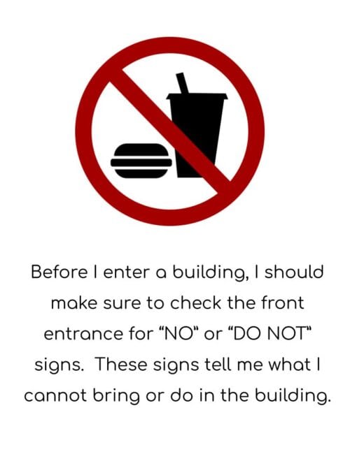 Unit 10 Informative Workplace Signs - Social Narrative