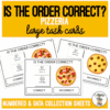 Is The Order Correct? Pizzeria - Large Task Cards
