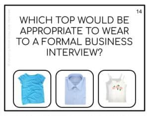 Job Interview Task Cards