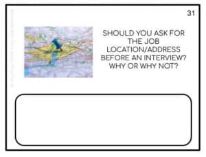 Job Interview Task Cards