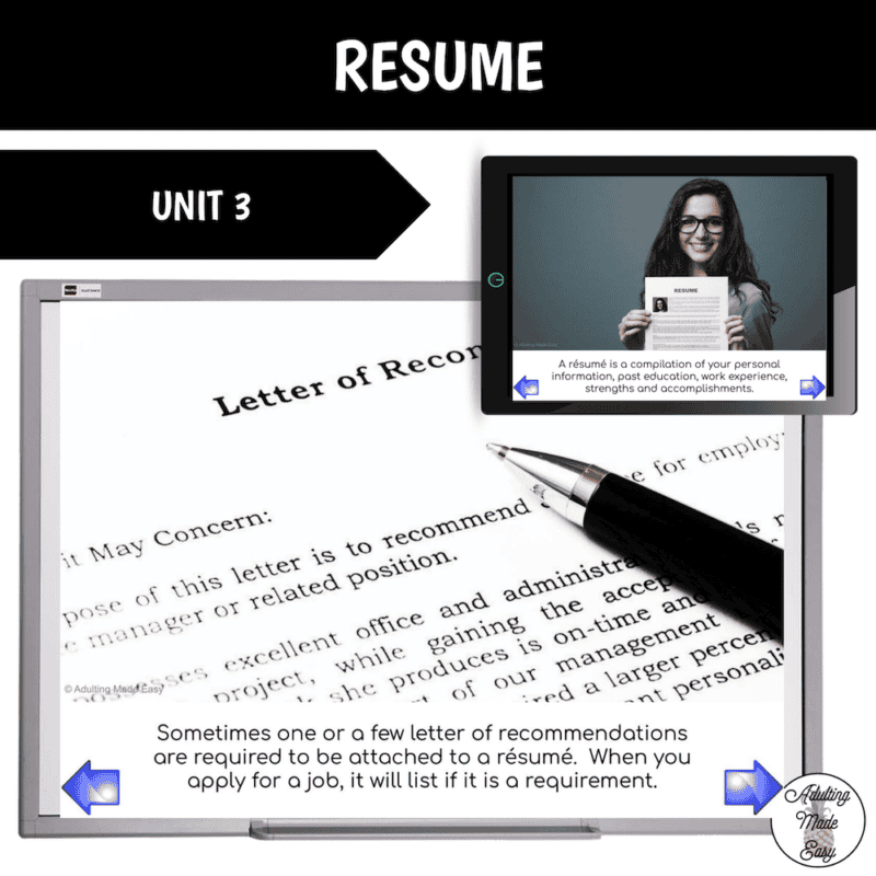 Vocation Unit 3 Bundle - Resume