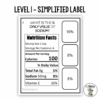 Reading Nutrition Labels Task Cards