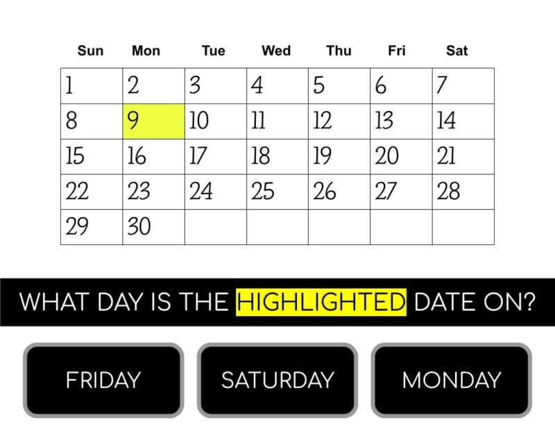 Reading Calendars Digital Task Cards
