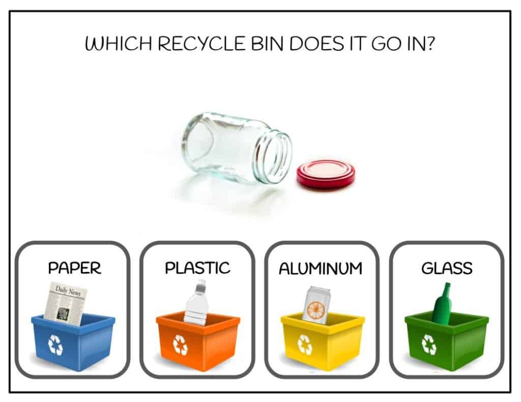 Recycle Sorting Digital Task Cards