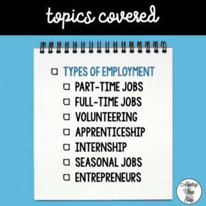Vocation Unit 2 Bundle - Types of Employment