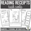 Reading Restaurant Receipts Task Cards