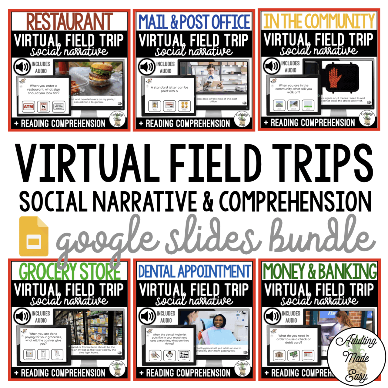 Virtual Field Trip Google Slides Bundle
