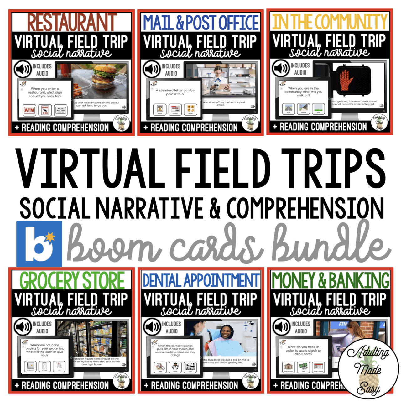 Virtual Field Trip Boom Cards Bundle