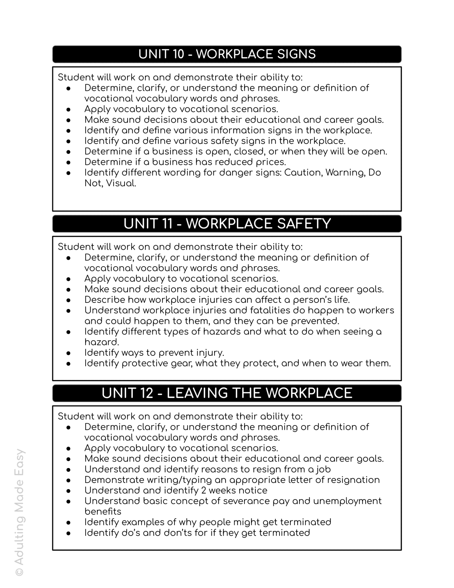 Vocation Units Full Year MEGA Bundle