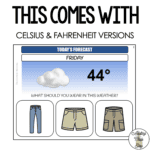 What Should You Wear? Digital Task Cards SS