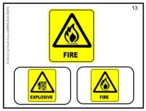 Workplace Signs Field of 2 Task Cards