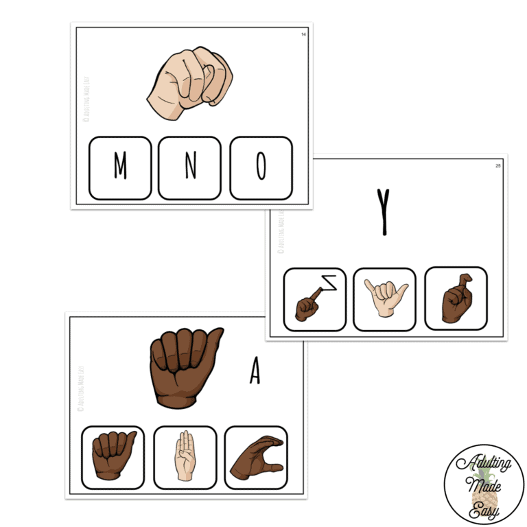 Sign Language ASL Alphabet & Emotions Digital Task Cards