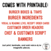 Burger Order Vocational Task Box Activity