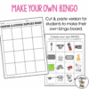 Cooking & Kitchen Supplies BINGO Game