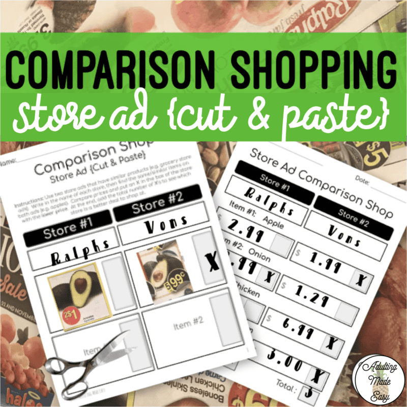 Environmental Print {Cut & Paste} Life Skills Activities BUNDLE