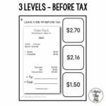 Calculating Tip Task Cards