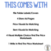 Simple Department Store Ads - Activities File Folder