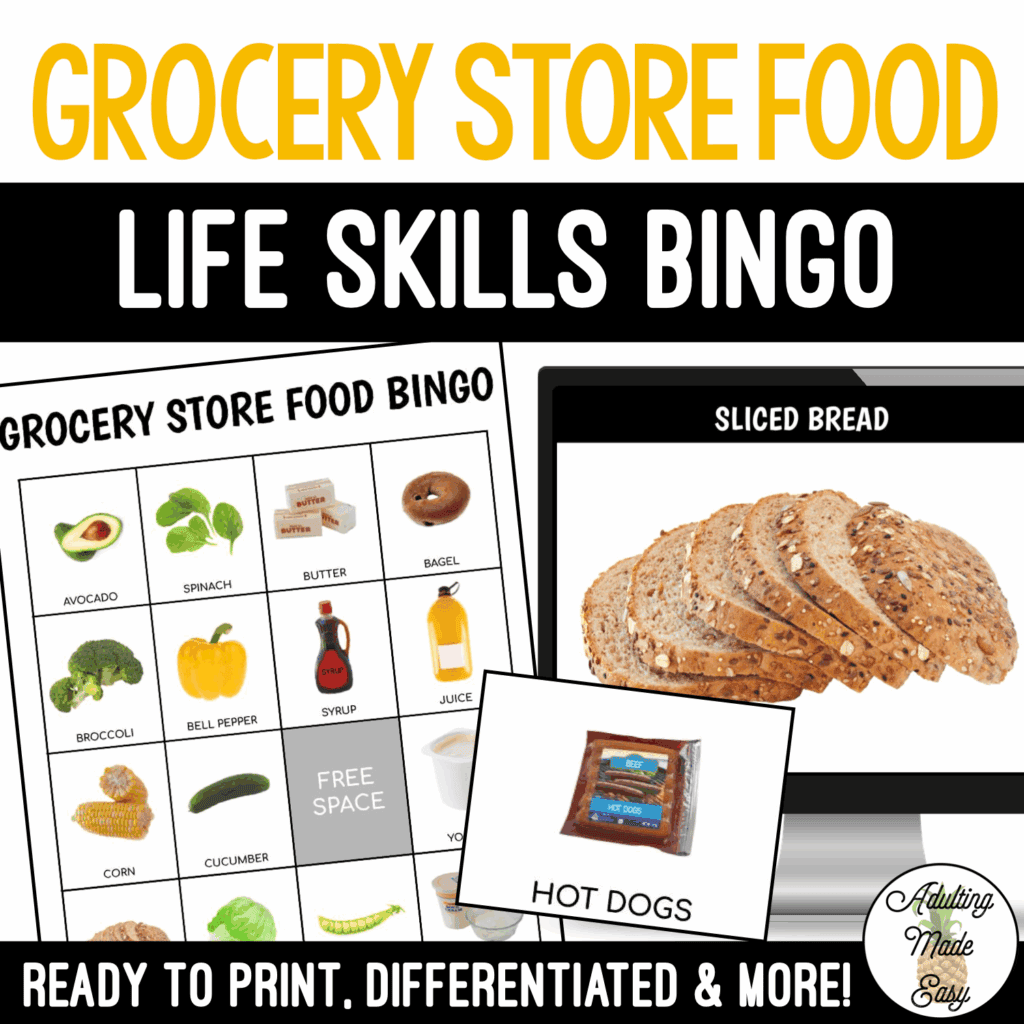 Grocery Store & Food BINGO Game