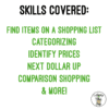 Grocery Store Interactive Bulletin Board Work Task